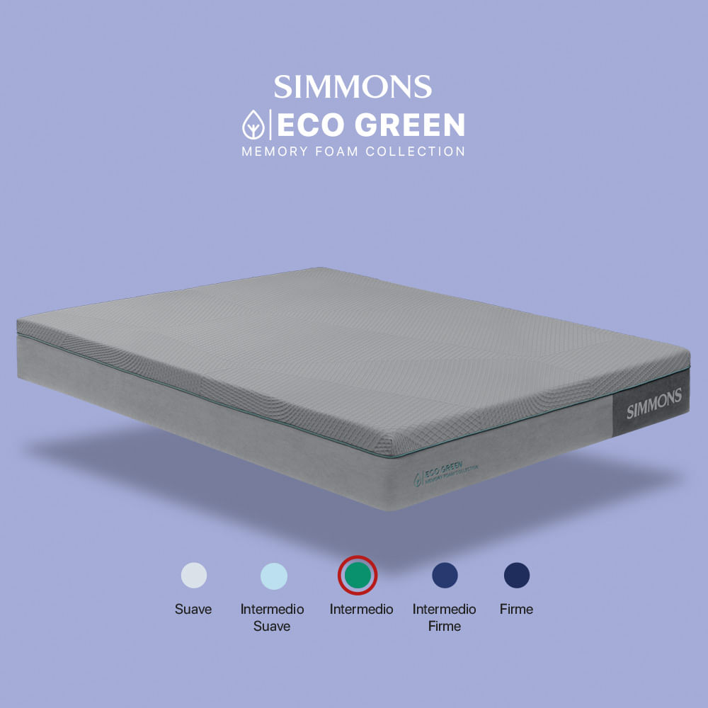 Colchón Eco Green Memory Foam Collection - Simmons Ecuador